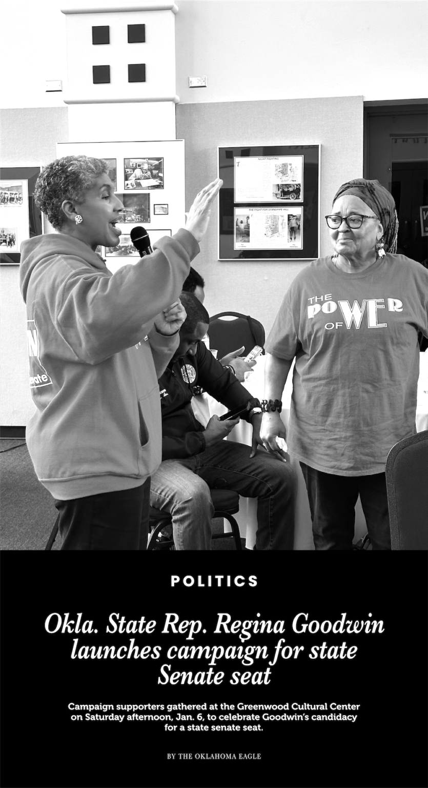 Goodwin Launches Campaign For State Senate Seat - The Oklahoma Eagle